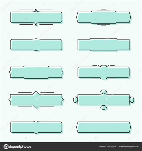 Text Frame Rectangle Text Border Website Title Line Frame Template Stock Vector By Tupungato