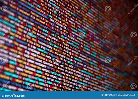 Codice Di Programmazione Degli Sviluppatori Di Software Sul Computer Codice Sorgente Astratto