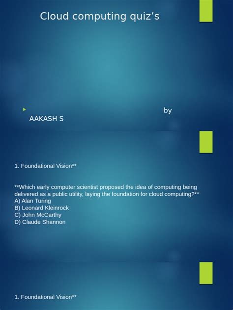 Cloud Computing Quizs Pdf Cloud Computing Platform As A Service