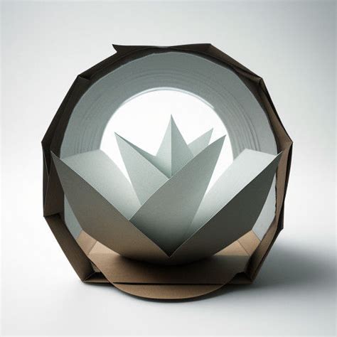 Surreal Papercraft Spaceship In Intricate Delicat Ai Art
