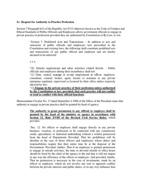 Practice Of Profession Of Government Employee Pdf Practice Of Law