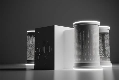 premium photo big data abstract concept with data clusters collected
