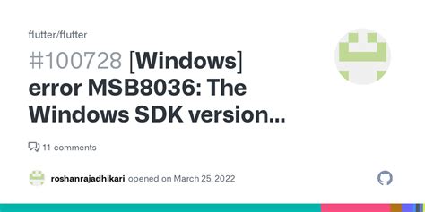 [windows] error msb8036 the windows sdk version 10 0 19041 0 was not
