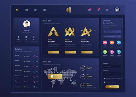Premium Vector Infographic Nft Dashboard Uiux Design With Graphs
