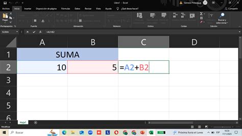 Operaciones MatemÁticas BÁsicas En Excel Mis Apuntes Virtuales
