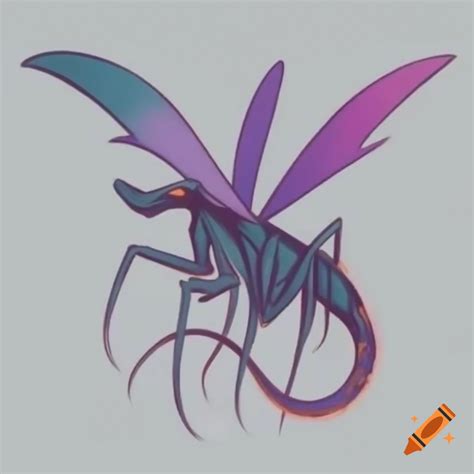 Fantasy Bug Dragon Character Design On Craiyon