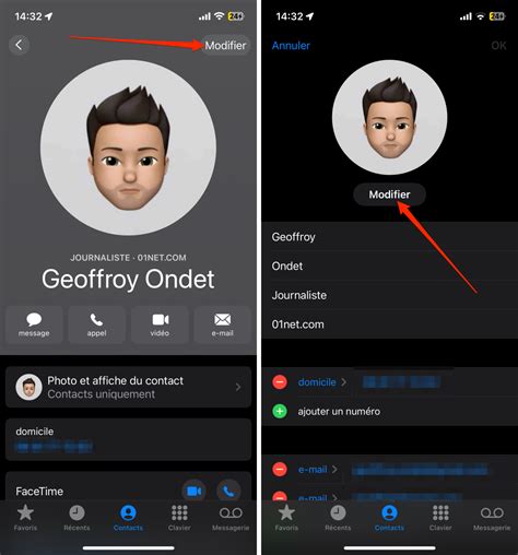 comment personnaliser l écran du contact qui s affiche lors d un appel