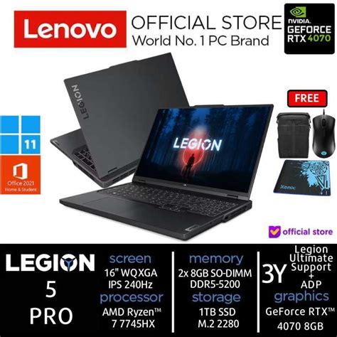 Promo Lenovo Legion Pro Aid Ryzen Hx Gb Tb Ssd Rtx Gb