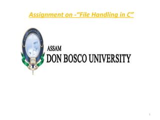 File Handling In C PPT Programming Languages Computing