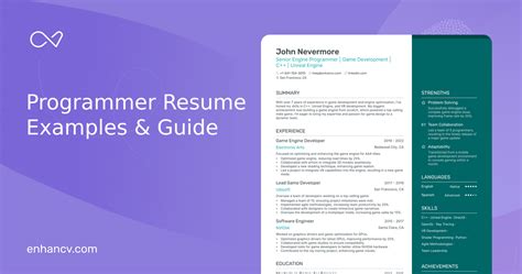 10 Programmer Resume Examples Guide For 2024