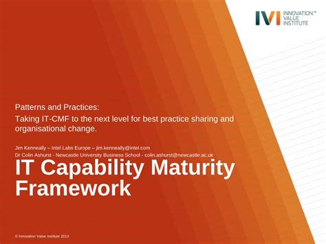 Pdf It Capability Maturity Framework Dokumen Tips