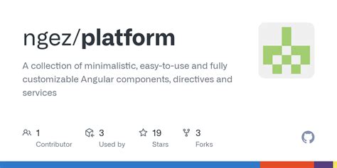 Github Ngezplatform A Collection Of Minimalistic Easy To Use And Fully Customizable Angular