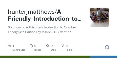 Github Hunterjmatthewsa Friendly Introduction To Number Theory