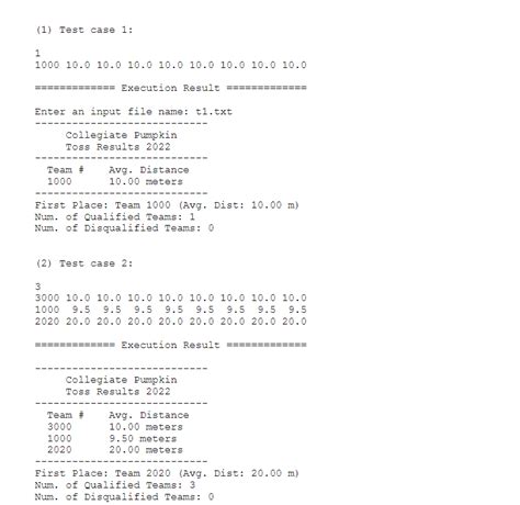 Solved Sample Run A Sample Run Of Your Program Might Look