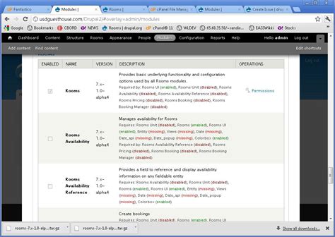 Unable To Enable Rooms Modules 1526370 Drupal Org