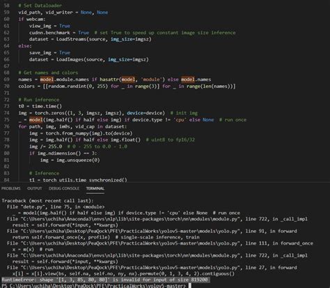 RuntimeError Shape 1 3 85 80 80 Is Invalid For Input Of Size 819200 Issue 1480