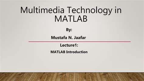 Introduction To Programming In Matlab Pptx Programming Languages Computing