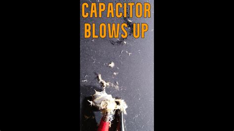 1000uF Capacitor Fails Catastrophically YouTube