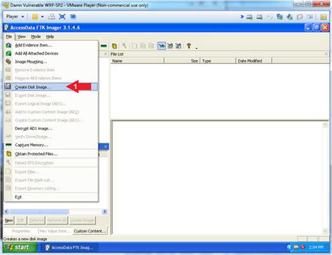 Ftk Imager Lesson 3 Create Disk Image After Deleting A Picture