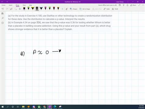 SOLVED A For The Study In Exercise 4 180 Use StatKey Or Other Technology To Create A