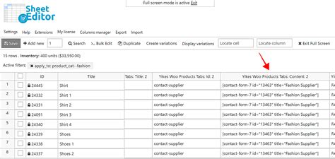 How To Bulk Edit Custom Tabs For Woocommerce Quickly