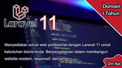 pembuatan website fullstack programmer laravel 11