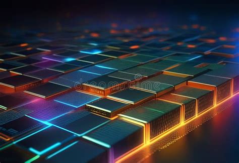 Block Chain Network And Programming Concept On Technology Stock