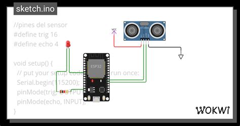 Sensor Ultrasonico Copy Wokwi Esp32 Stm32 Arduino Simulator