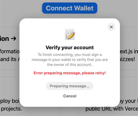 Bug Error Preparing Message Please Retry · Issue 966 · Rainbow Me