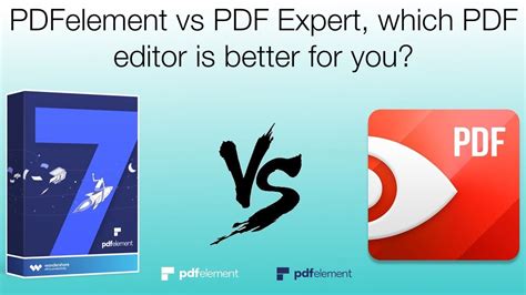 Pdfelement Vs Pdf Expert Which Pdf Editor Is Better For You Youtube
