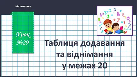 Математика 2 клас В Бевз с 36 Таблиця додавання та віднімання у межах 20 Youtube