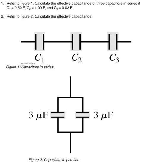 Solved Refer To Figure 1 Calculate The Effective Capacitance Of Three