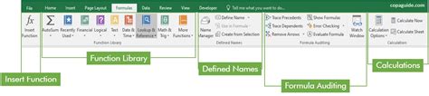 Formula Tab In Excel