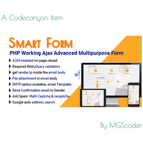 Smartform Php Working Ajax Advanced Multipurpose Form Mgscoder