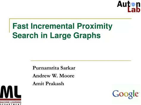 Ppt Fast Incremental Proximity Search In Large Graphs Powerpoint