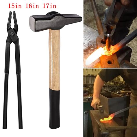 Tml 15 16 17inch Blacksmith Forging Tools Kit Blacksmith Hammer Anvil
