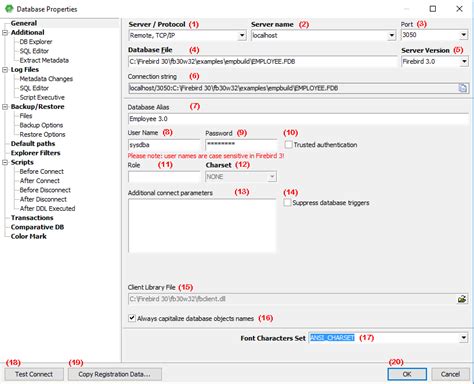 The Database Experts Doc Registering A Database Using The EMPLOYEE Example