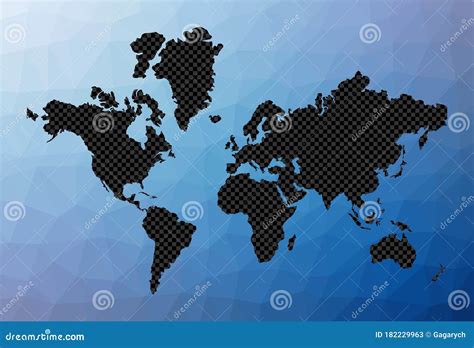 The World Geometric Map Stock Vector Illustration Of Citizen 182229963