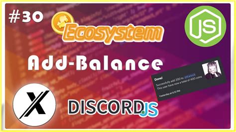 How To Make Add Balance Command Discord Js V12 30 Youtube
