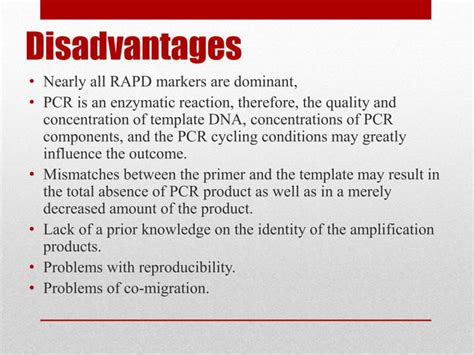 random amplified polymorphic dna rapd pptx