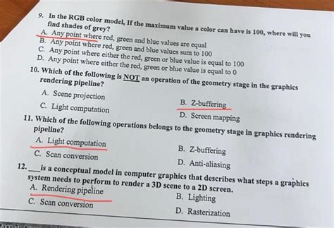 Solved In The RGB Color Model If The Maximum Value A Color Chegg