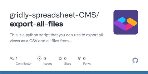 Github Gridly Spreadsheet Cmsexport All Files This Is A Python