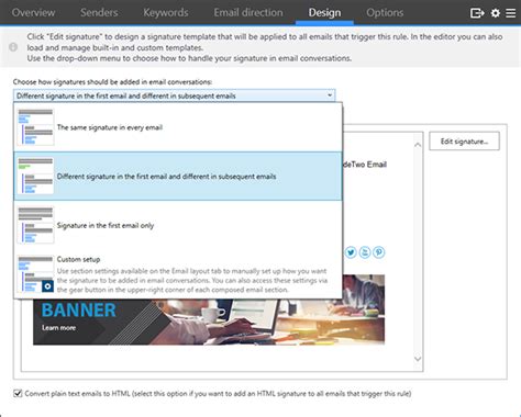 how to automatically add email signatures to replies in microsoft 365
