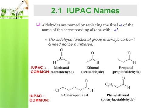 Chapter 2 Aldehyde