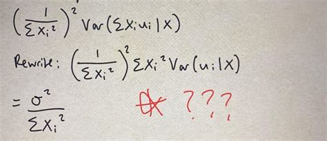 Variance Of Ols Estimator For Model With No Intercept Reconometrics