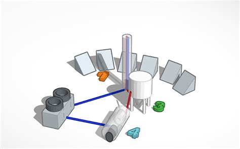 3d Design Copy Of Solar Power Plant Tinkercad