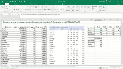 Excel формули и функции Функция Getpivotdata Обяснение и два примера Аула урок