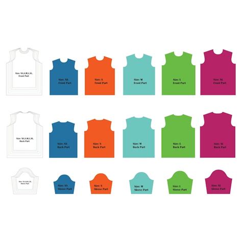 Premium Vector Pattern Grading For Fashion Design Illustration