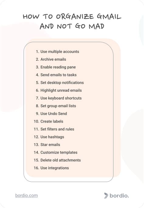 How To Organize Gmail And Not Go Mad Bordio